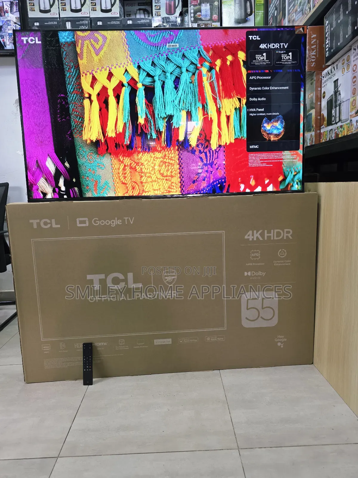 TCL Ultra High-Definition 4khdr 55inches 55p635 Google Andriod Pro Tv ...