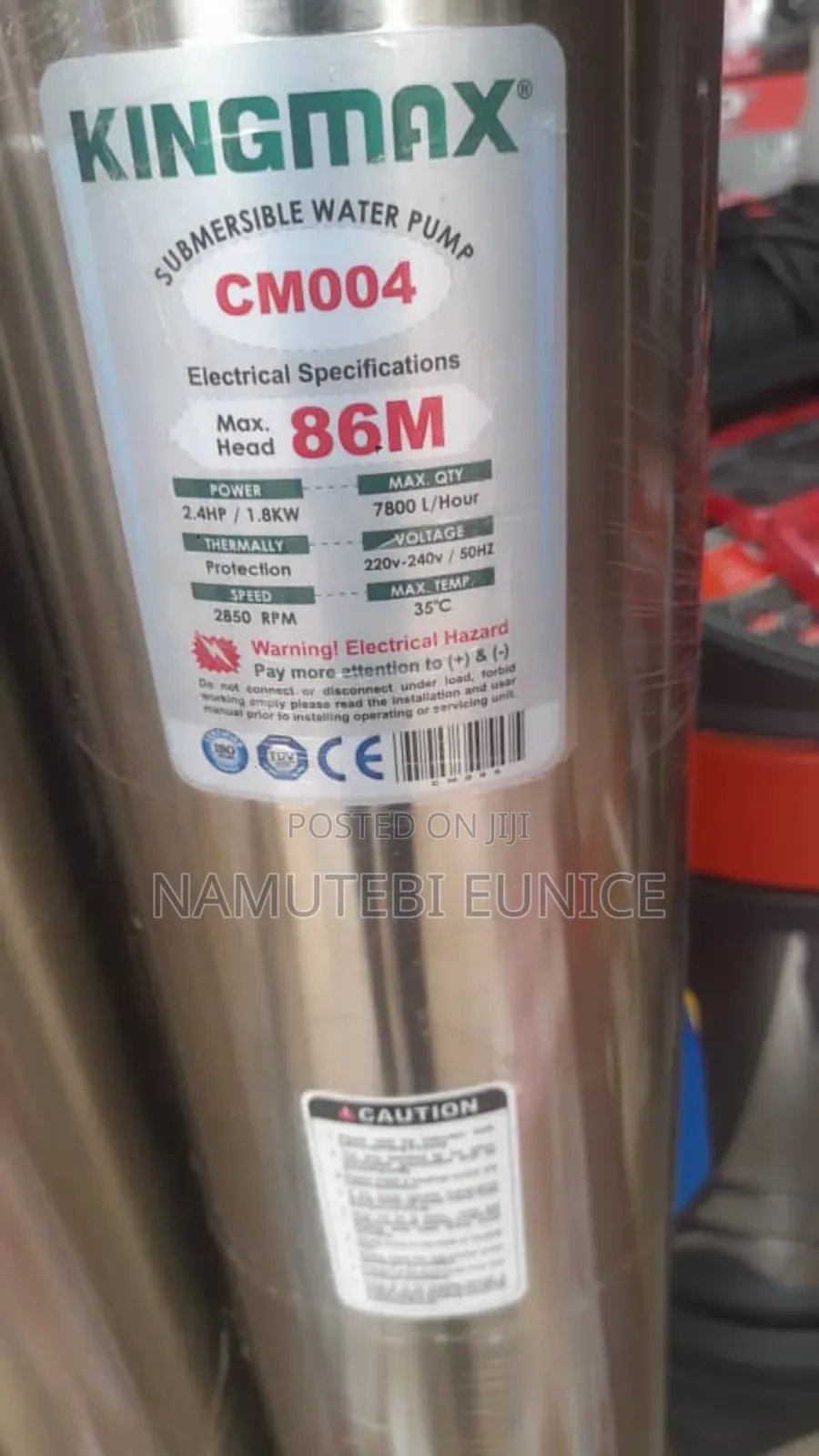 Submersible Pump 86m With Float Switch Andcontrol Box in Central ...