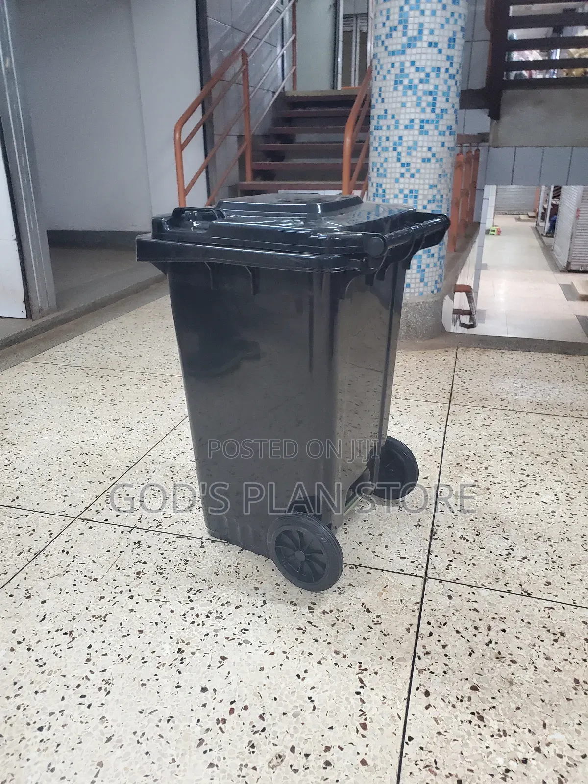 Outdoor 100litres Plastic Dust Bins Black in Central Division - Storage ...