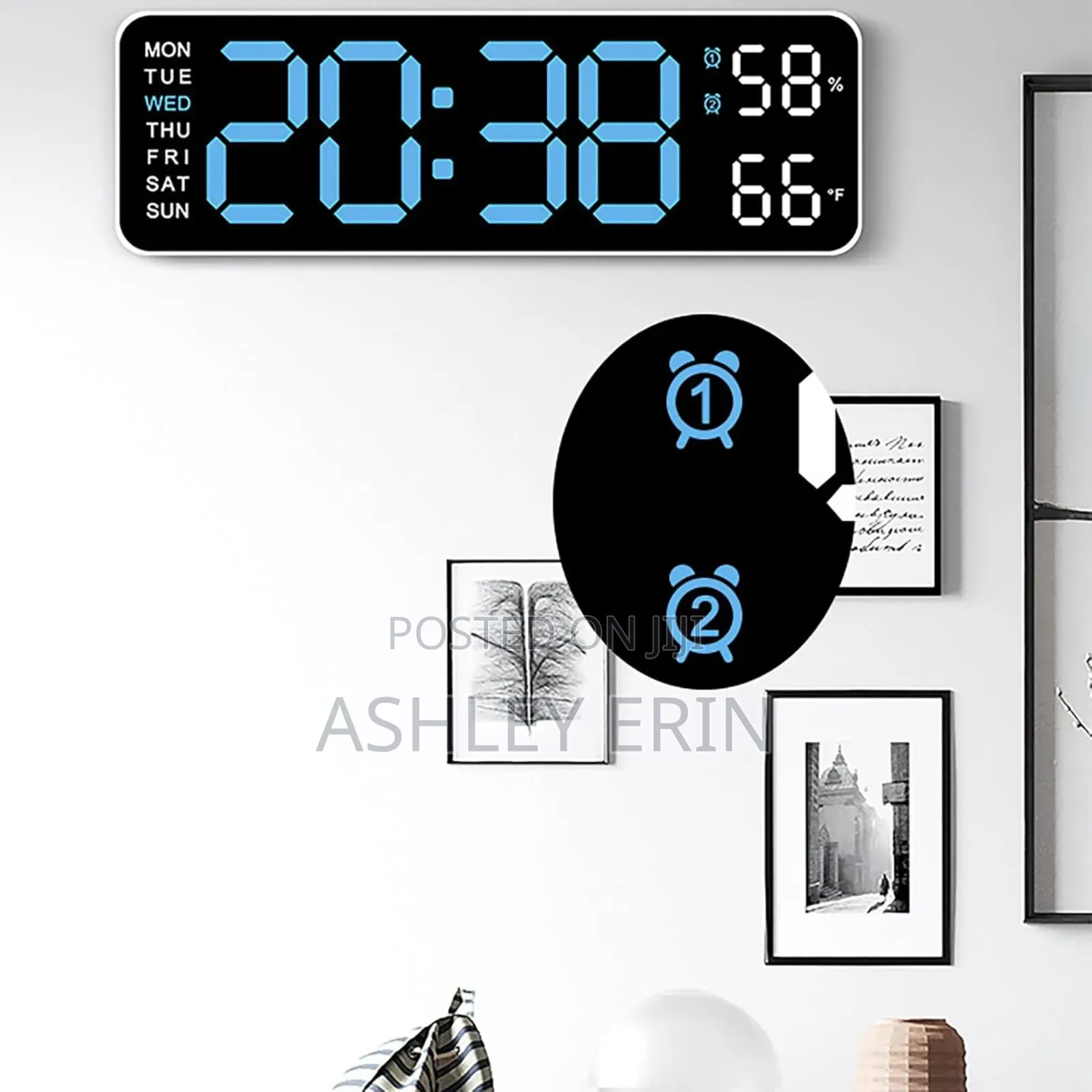Led Digital Wall Clock With Temperature Display in Central Division ...