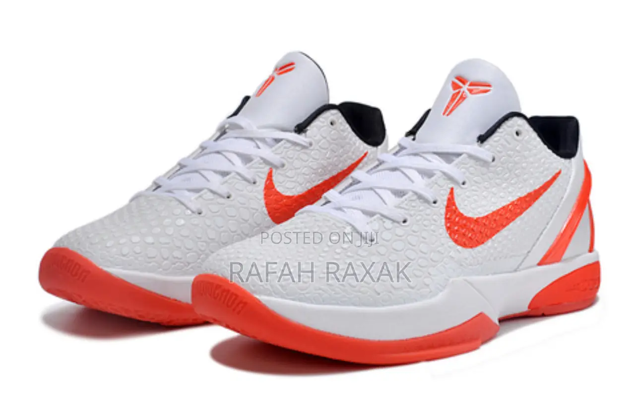 Original Classic White/Red Nike Kobe 6 Protro Basketball Shoes in ...