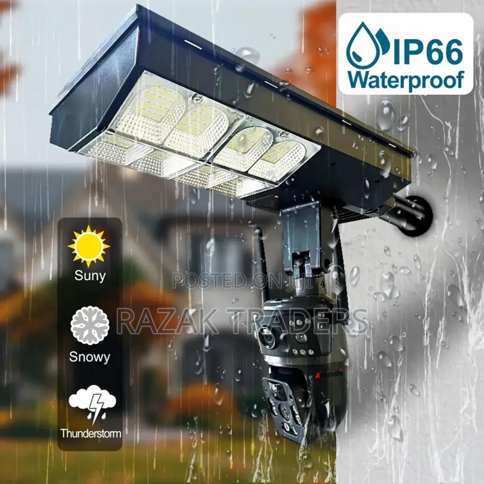 4g 2-in-1 Solar Street Light Camera Outdoor, 12mp Dual Lens PTZ in ...