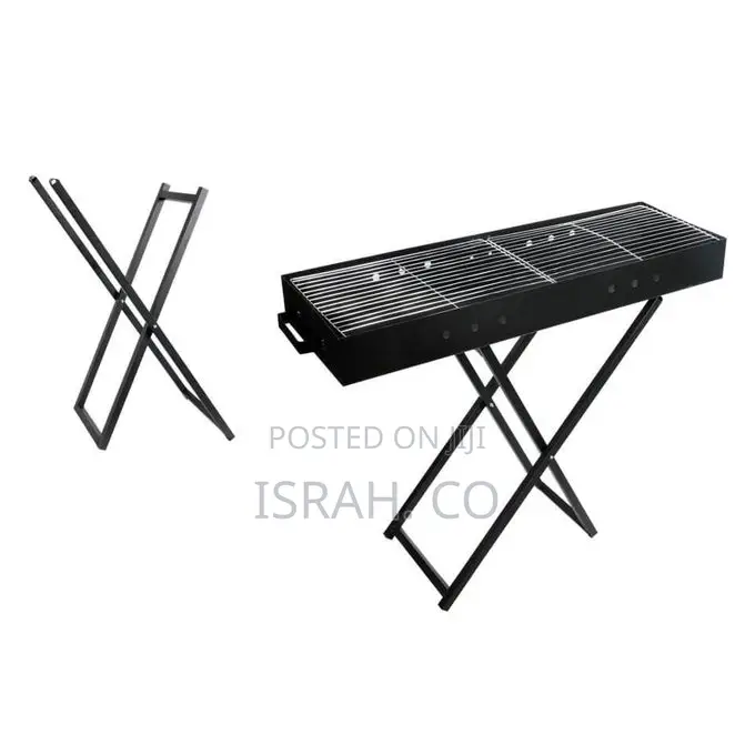 Heavy Duty Foldable BBQ Stand With Kabab Smoker Grill in Central ...