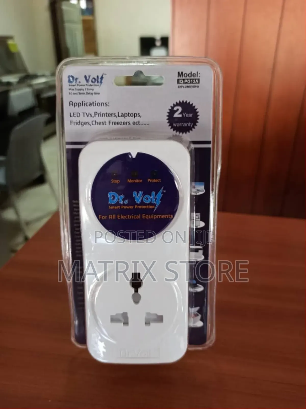 Dr. Volt 13 Amps Power Surge Protector Iq-pg13a, For All Equipments in ...