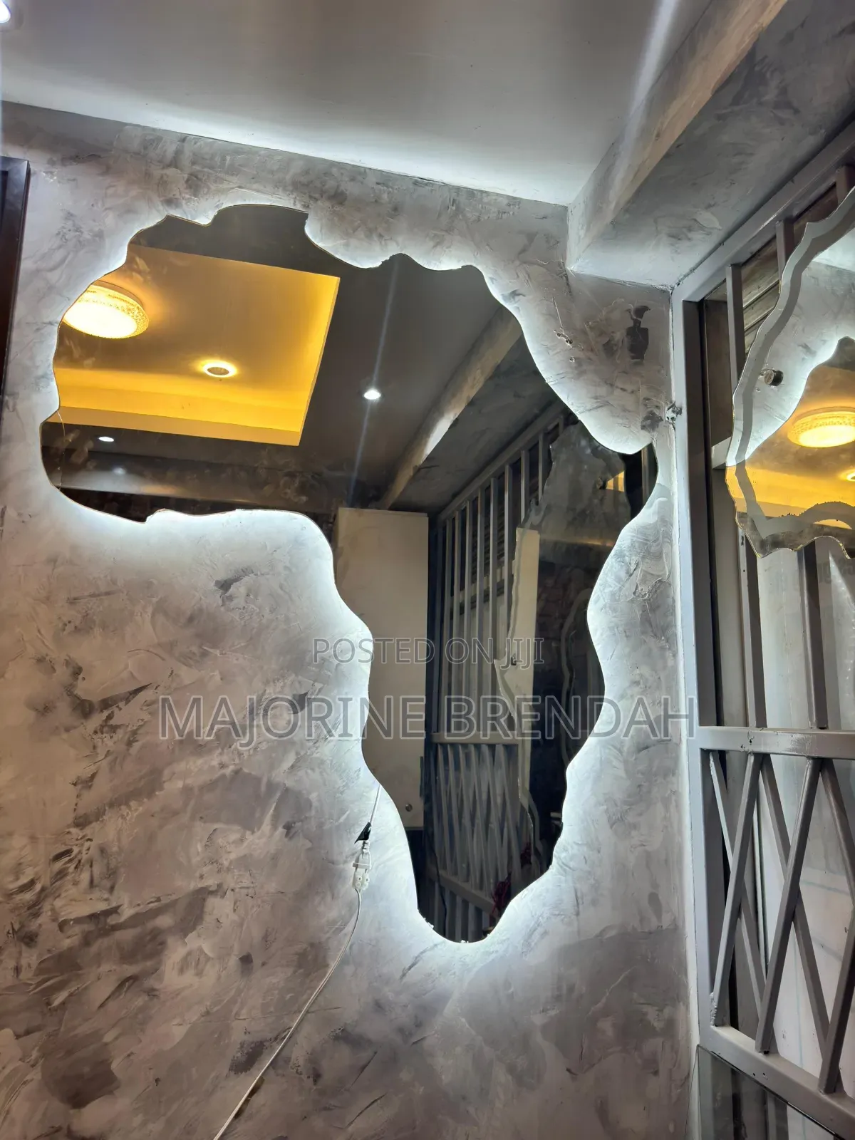 Africa Map Design Mirror in Central Division - Furniture, Majorine ...