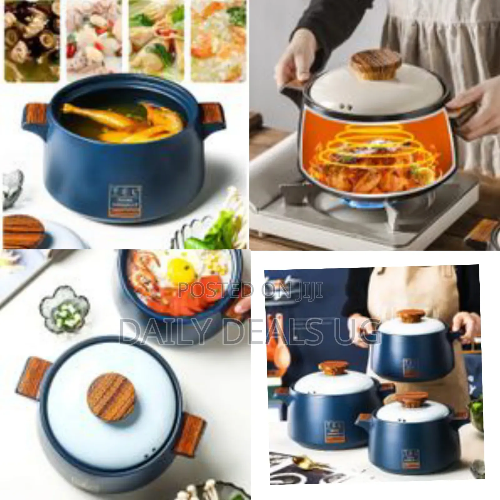 3 Pieces of Ceramic Casserole Dish With Insulated Handles in Central ...