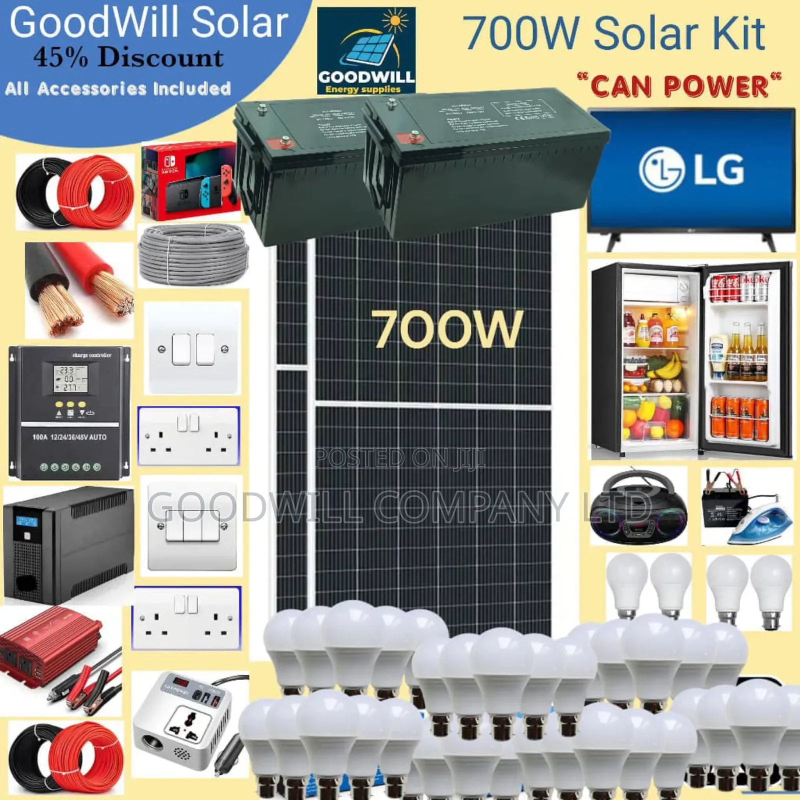 700w Goodwill Solar System Full Kit in Central Division - Electrical ...