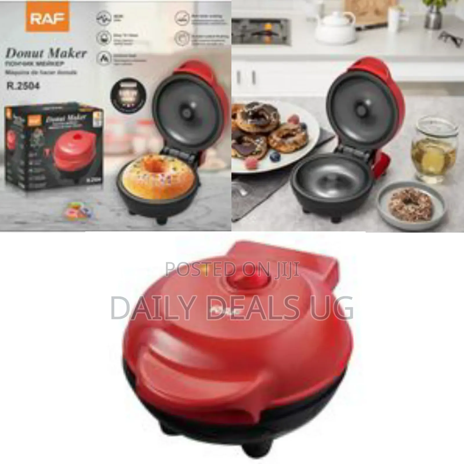 Raf Automatic Cake Maker Mini Doughnut and Waffle Maker for Breakfast ...