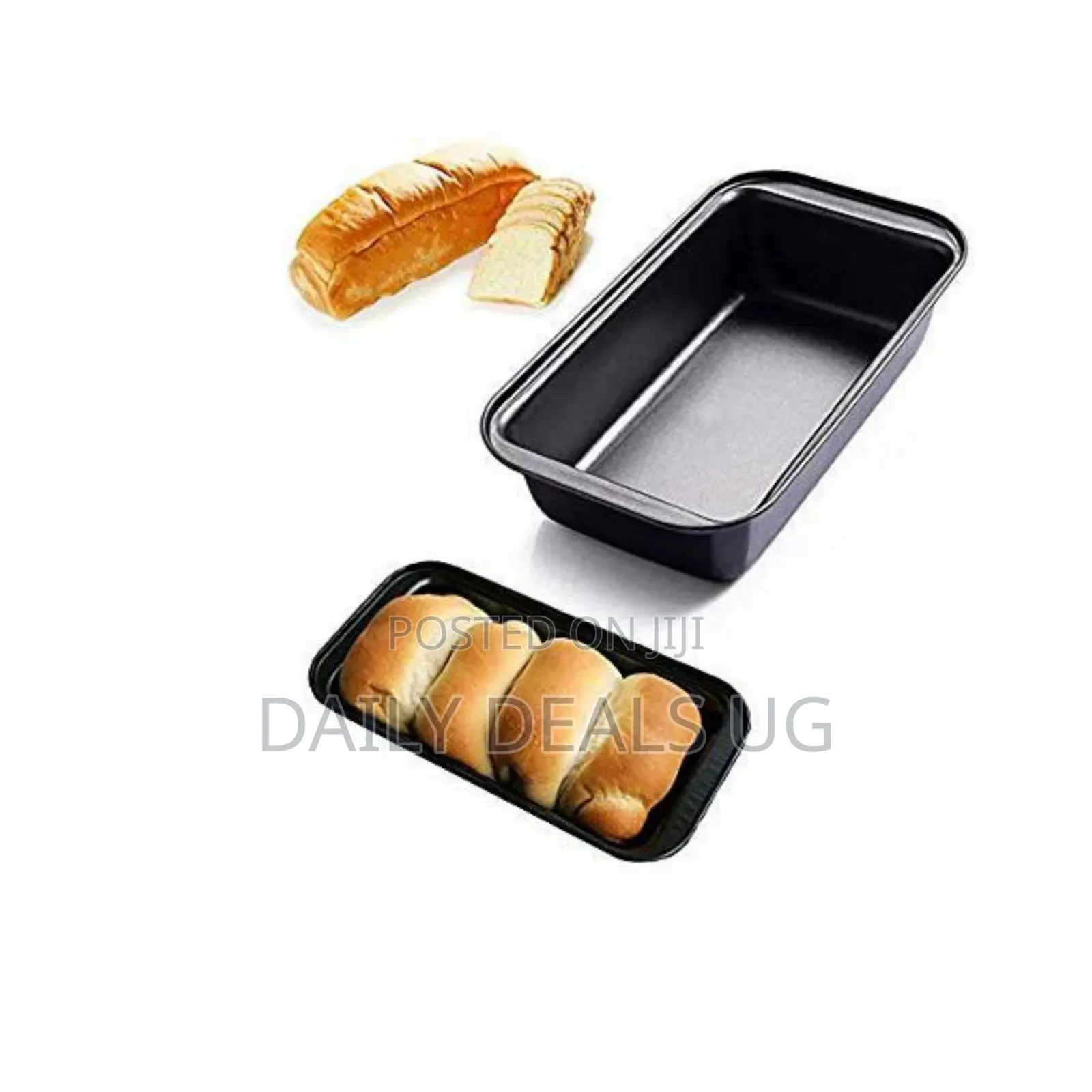 Pyrex Non Stick Carbon Steel Loaf Pan Mould for Baking Bread, Black in ...