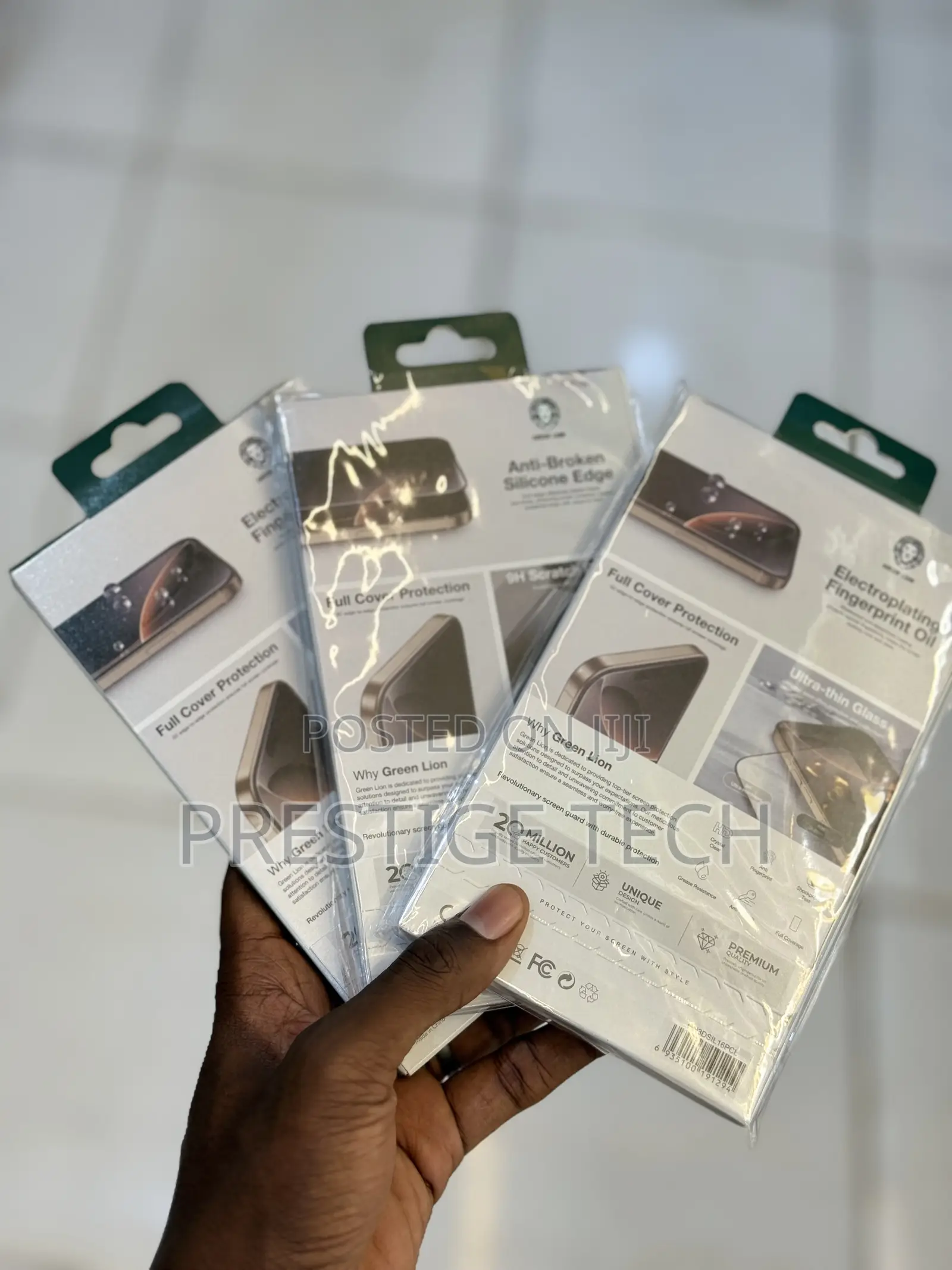 Green Lion Silicone Edge Plus Screen Guards For iPhone 16 Series, 15 in ...