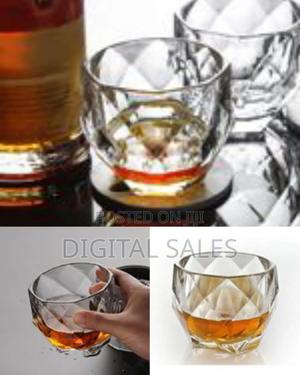 6 Piece Crystal Rum Whiskey Glasses Set Bar Glass for Drinking in ...
