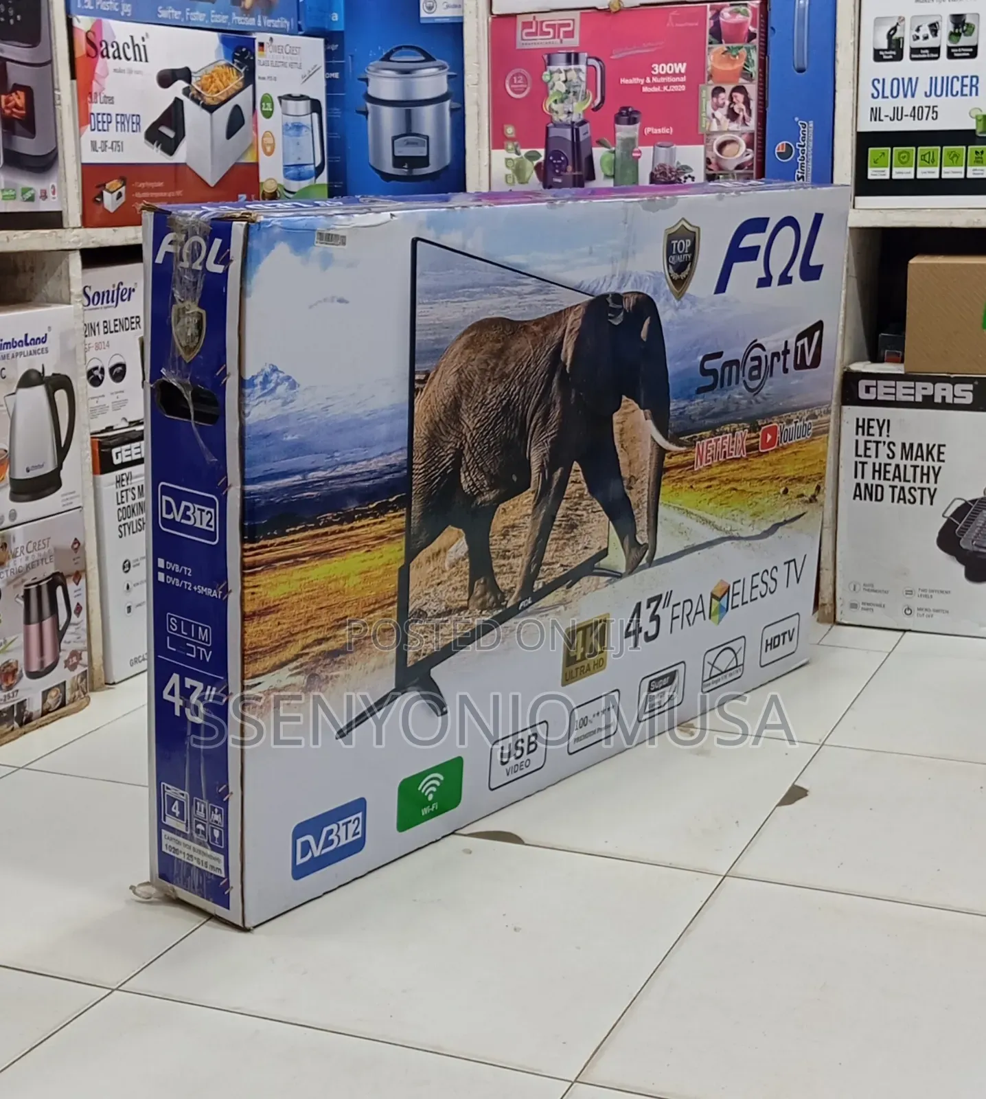 Fol 43 Inch Ultra Hd Smart Tv | Frameless Design | DVB-T2 | Usb in Central Division - TV & DVD ...