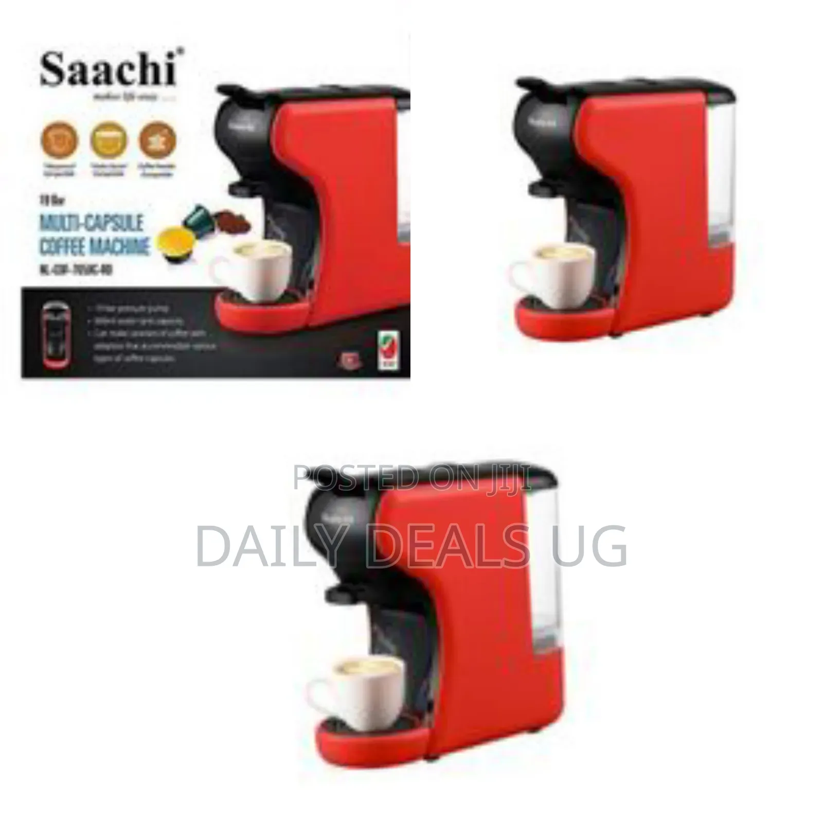 Saachi Multi-Capsule Coffee/Espresso Machine-Red in Central Division ...
