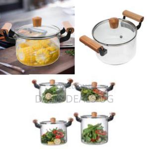 2.5l Soup Steam Pot Cooking Saucepan Glass Ramen Bowls Large Roasting ...