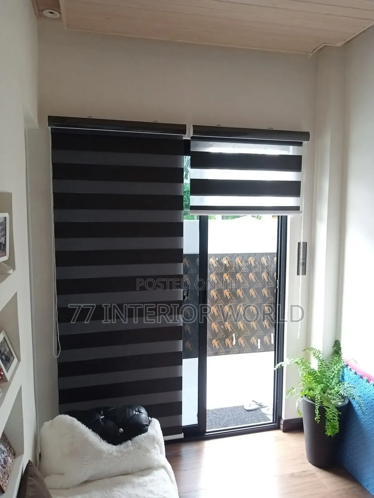 Double Door Zebra Roller Blinds for Home Use in Central Division - Home ...