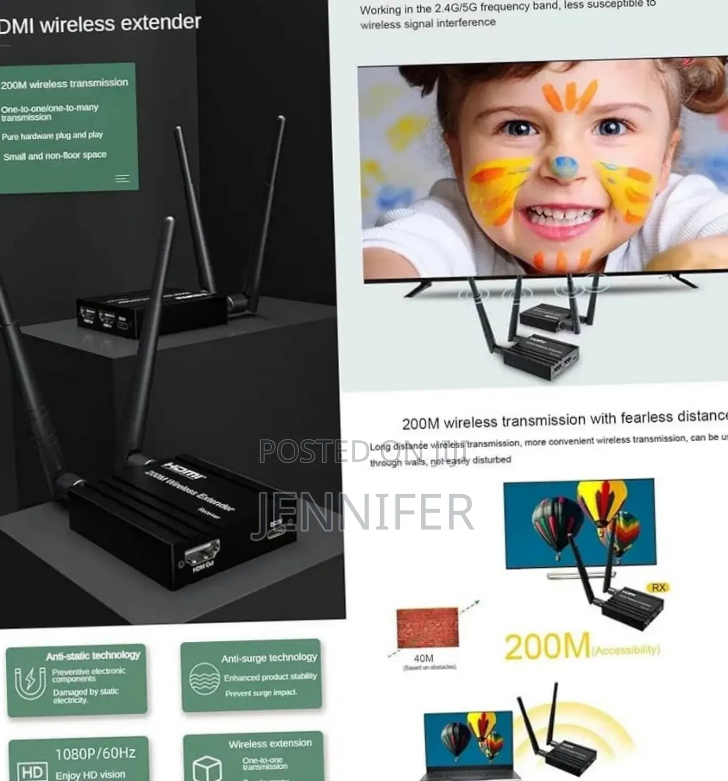 200m Hdmi Wireless Extender in Rubaga - Networking Products, Jennifer ...