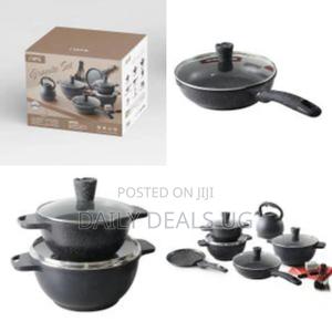 Die Cast Cookware Set 21pcs Cooking Pots Non-Stick Marble Cookware Set ...