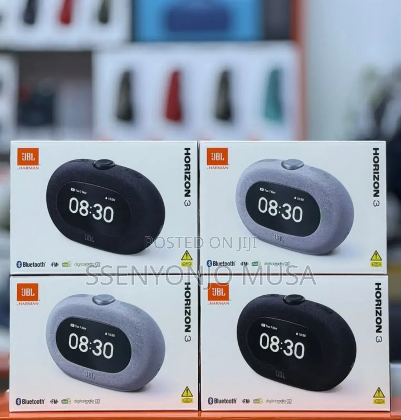 JBL Horizon 3 Bluetooth Clock Radio Speaker With Fm/Dab, Dual Alarm in ...