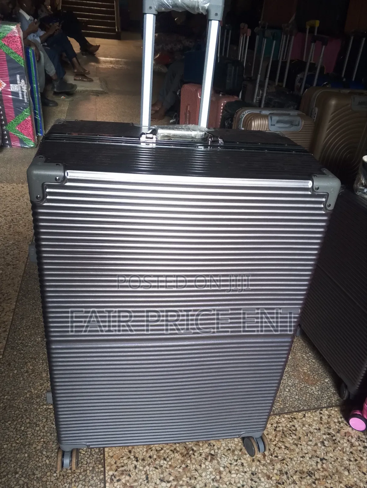 Noble Vip Extra Large Aluminium Plastic Suitcase. Extra Large.(Gray ...