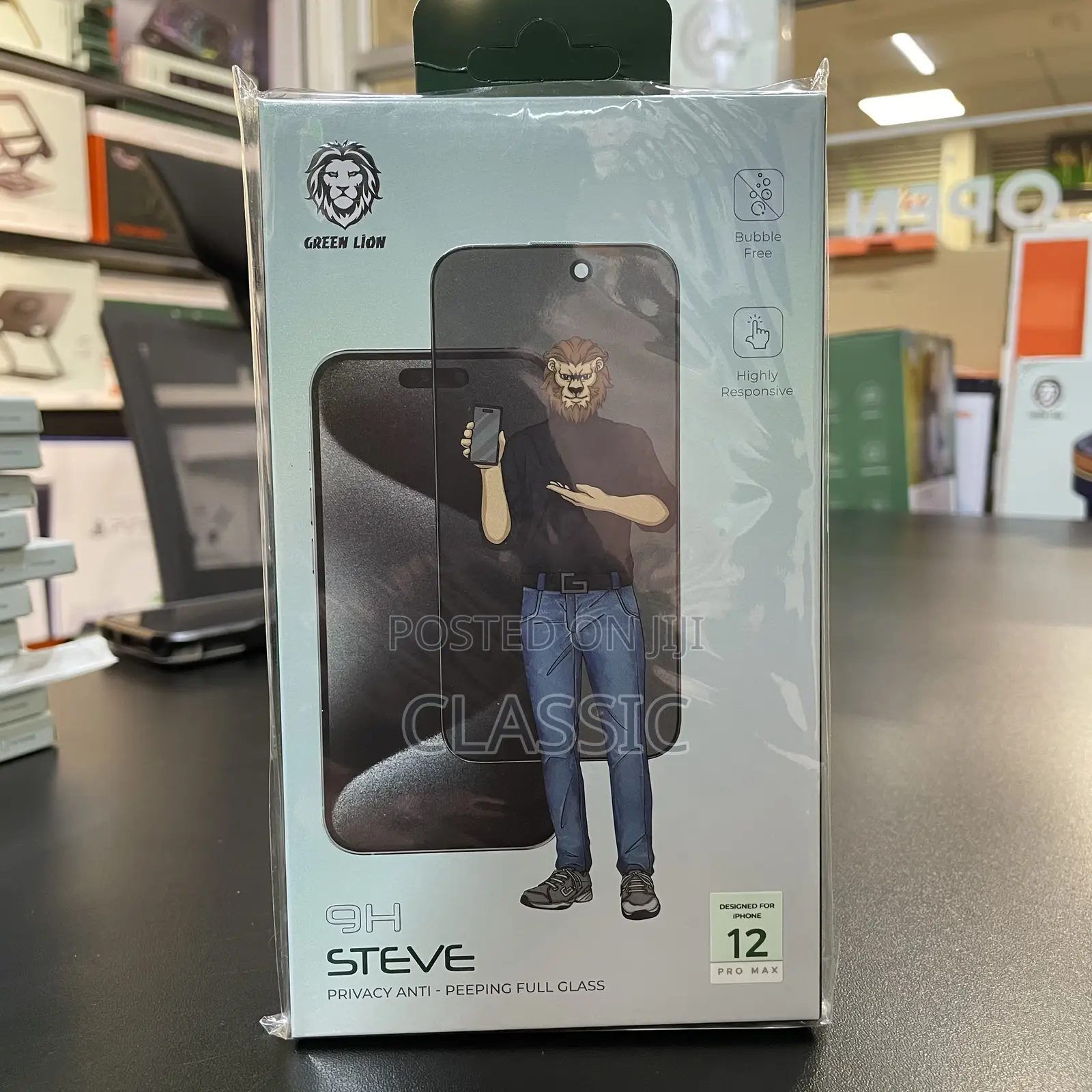 Green Lion 9h Steve Glass Screen Protector Clear for iPhone 12 Pro Max ...