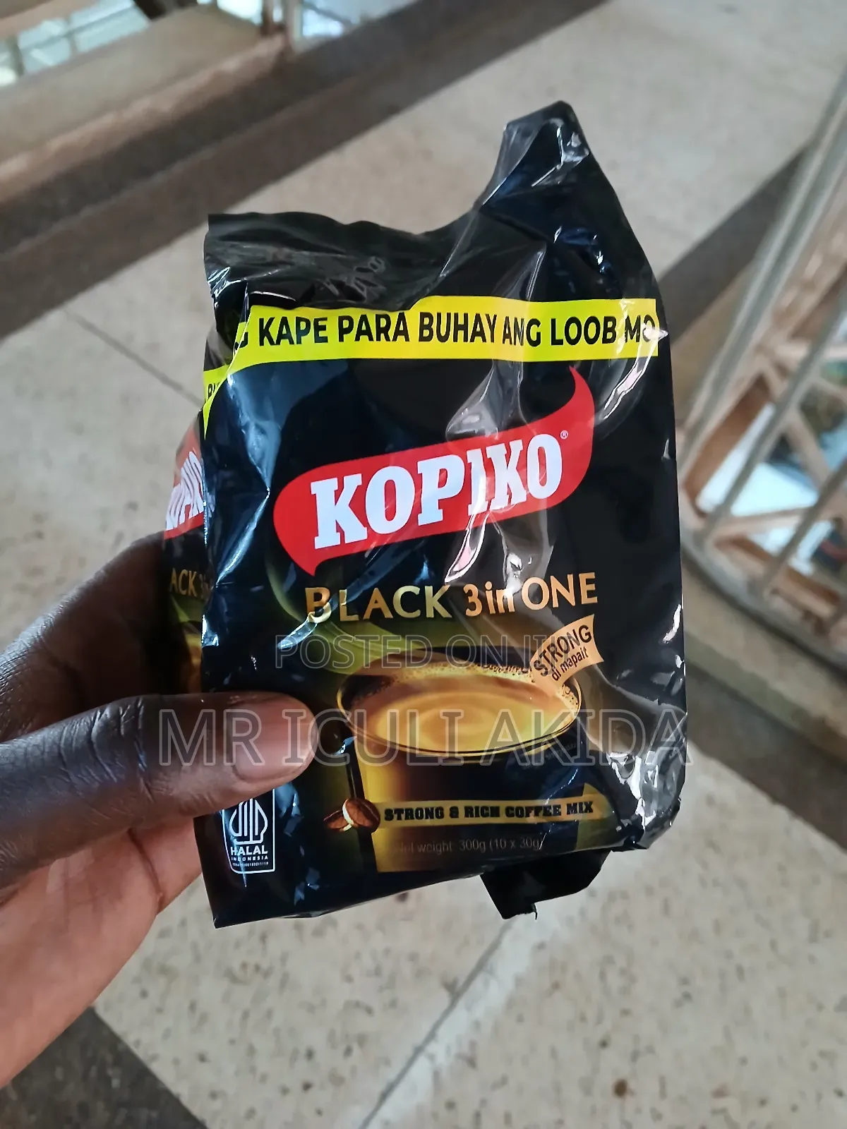 Kopiko 300g Black 3in1 Strong Rich Instant Coffee Mix(10pkts 30g Each ...