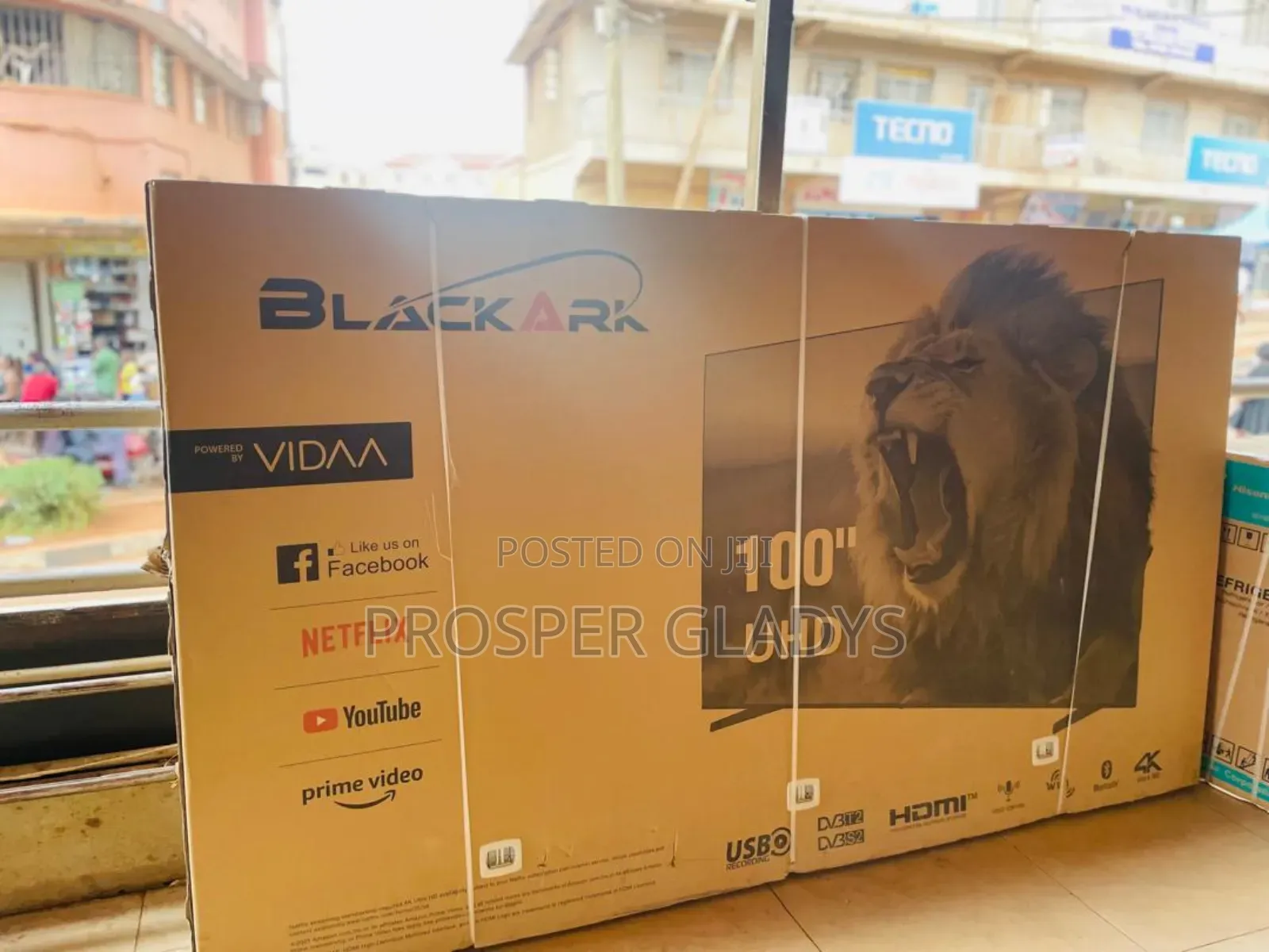 Black Ark 100 Inches Smart Vida Digital Flat Screen Flameless in ...