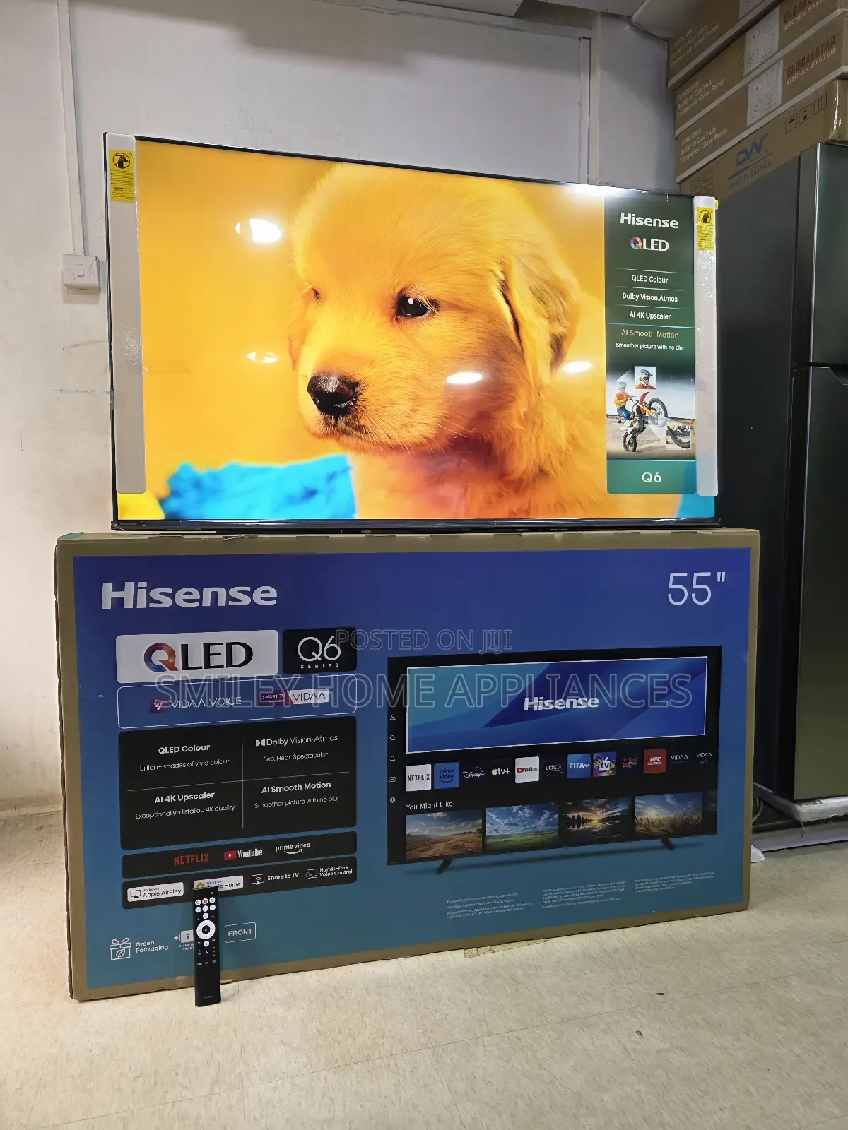 20% Discount Price Sales on Brand New Hisense 55inches Qled4k Smart Tv ...