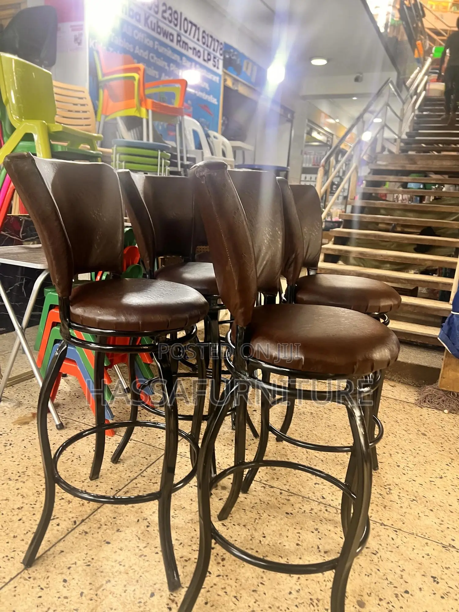 Coffee Brown Counter Chairs in Central Division - Furniture, Hassa ...