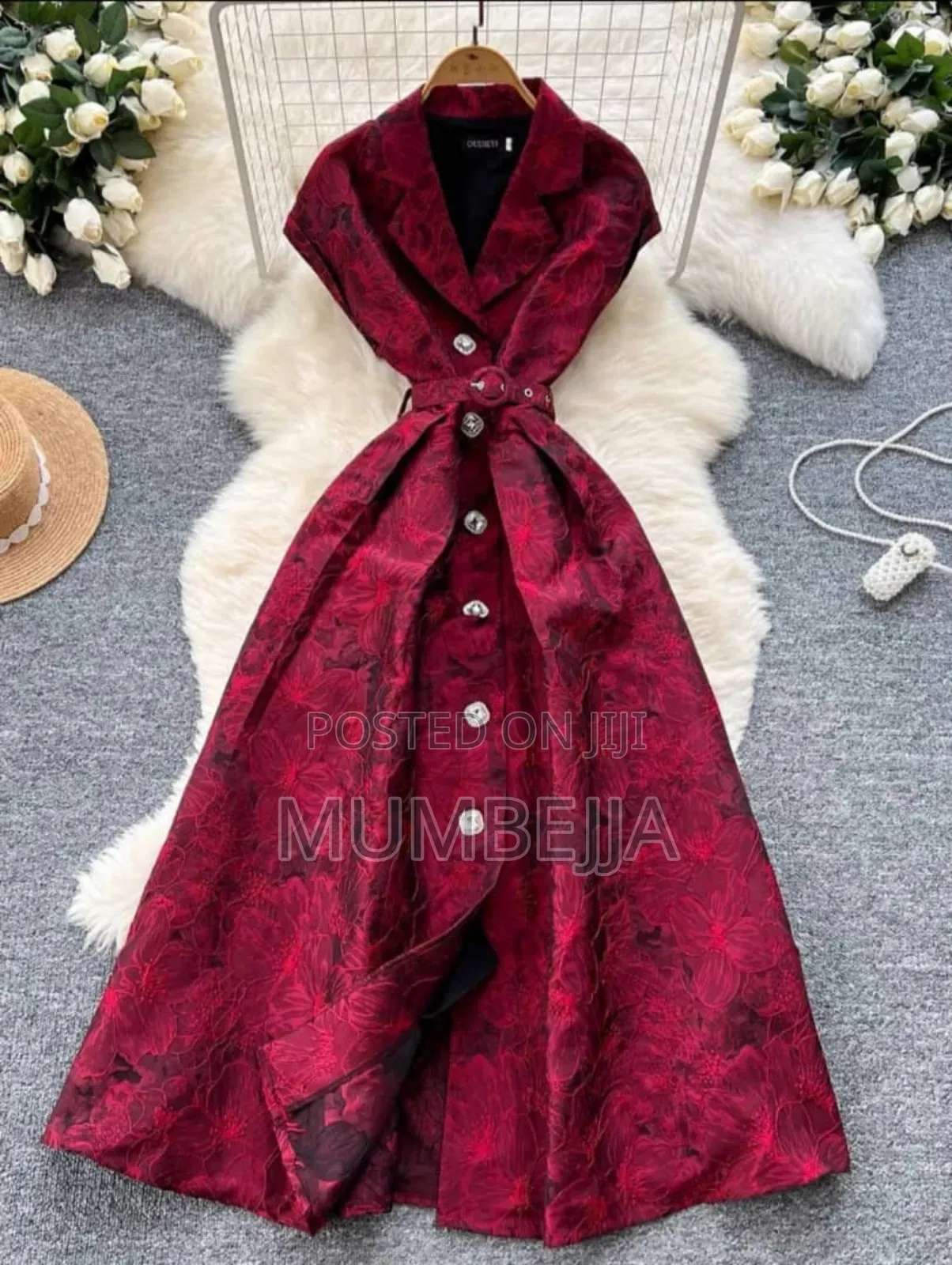 Maroon Ladies Dress for Both Office and Casual or Other Outdoor . in ...