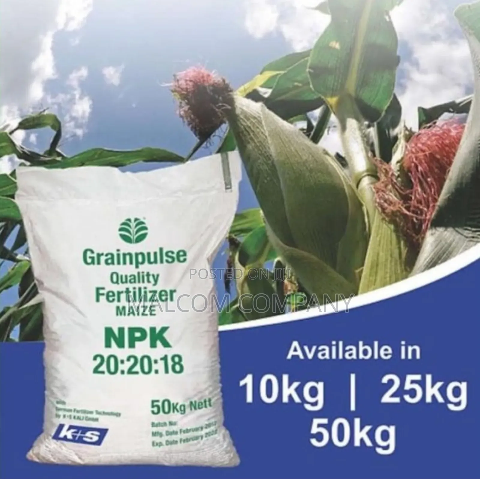 Grainpulse NPK 20:20:18 Fertilizers for Maize 50kg in Central Division ...