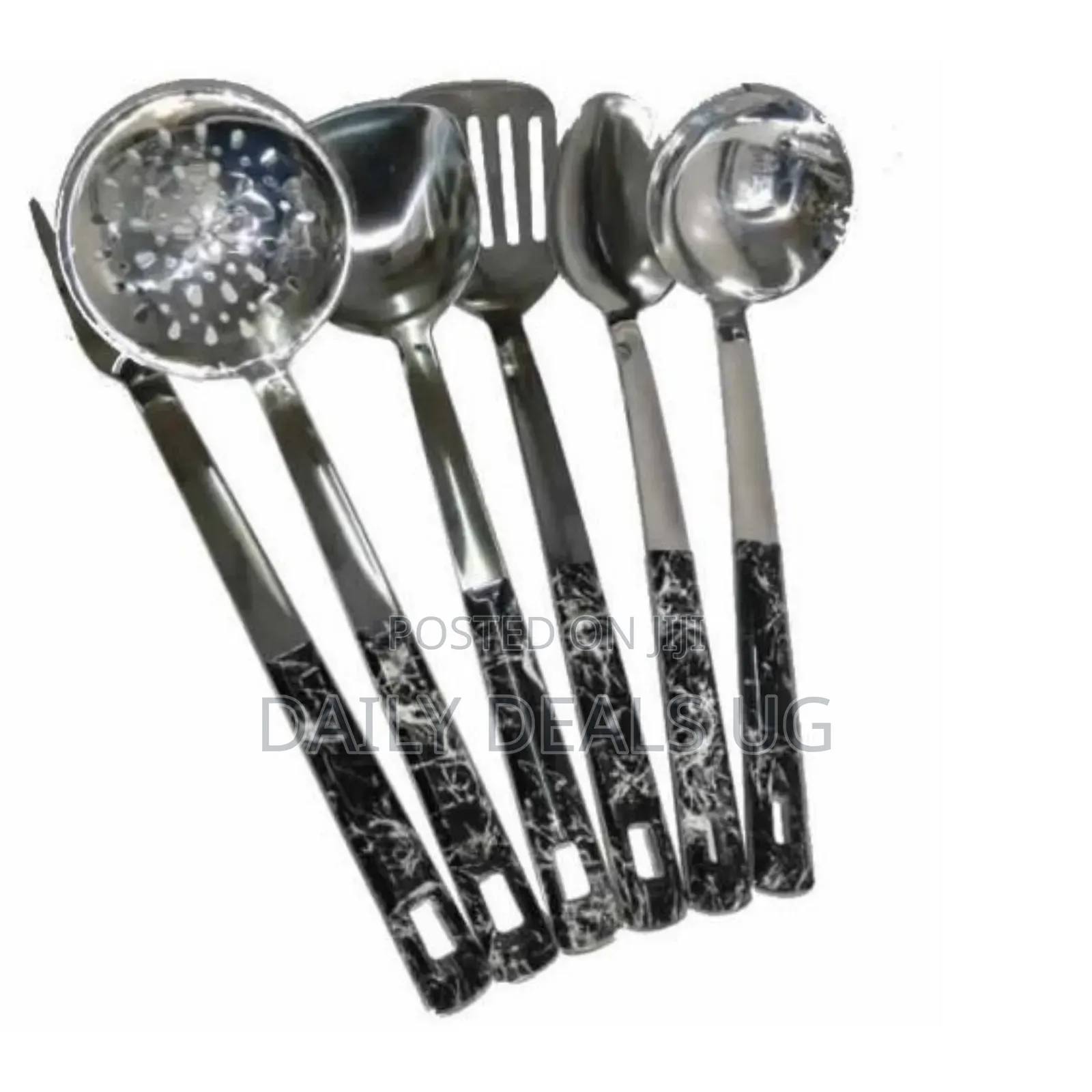 6 Pieces of Kitchen Tool Food Serving Utensil Spoons Cutlery Set in ...