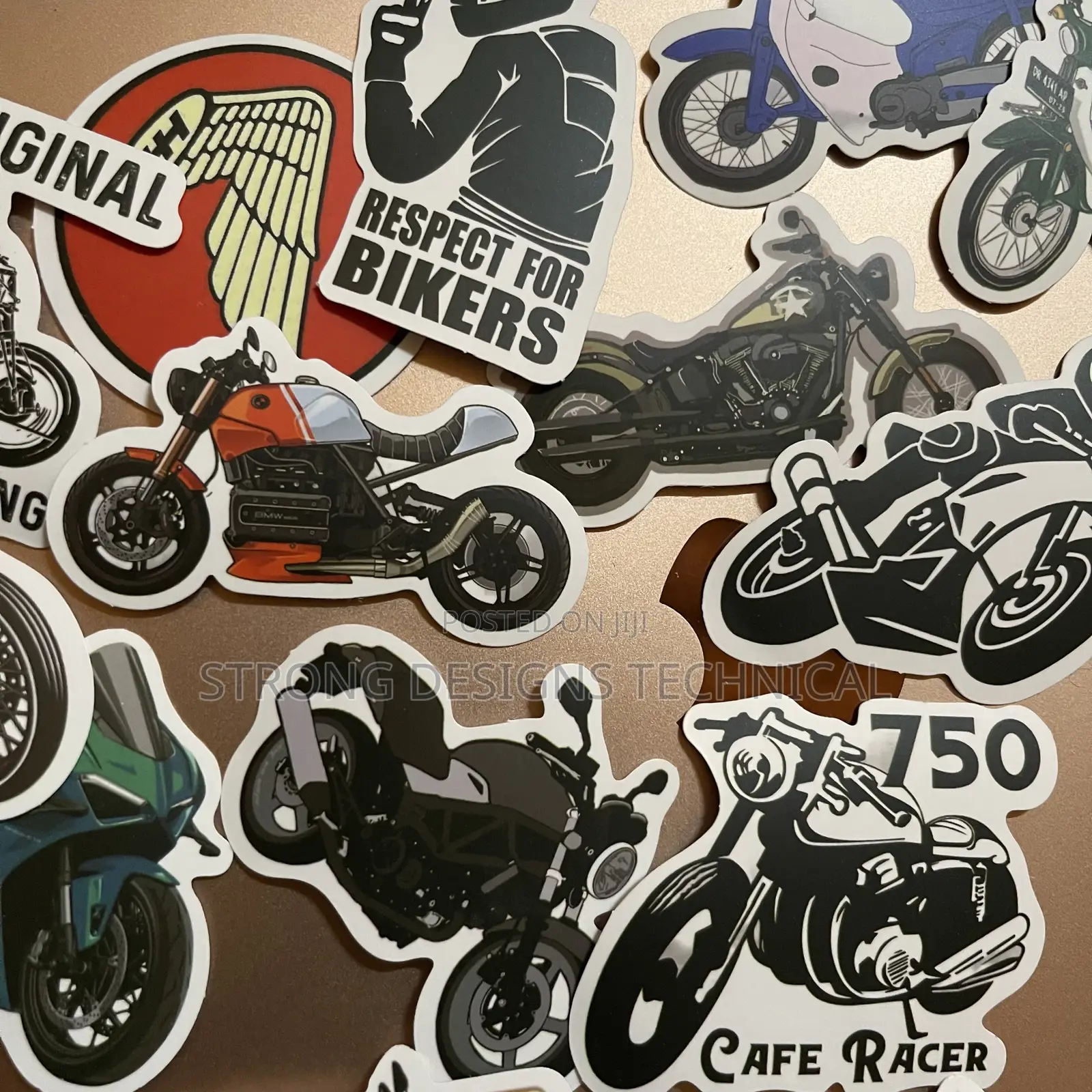 Motorcycle Bikers Stickers for Laptops/ Playstation/ Woofers/ Computer ...