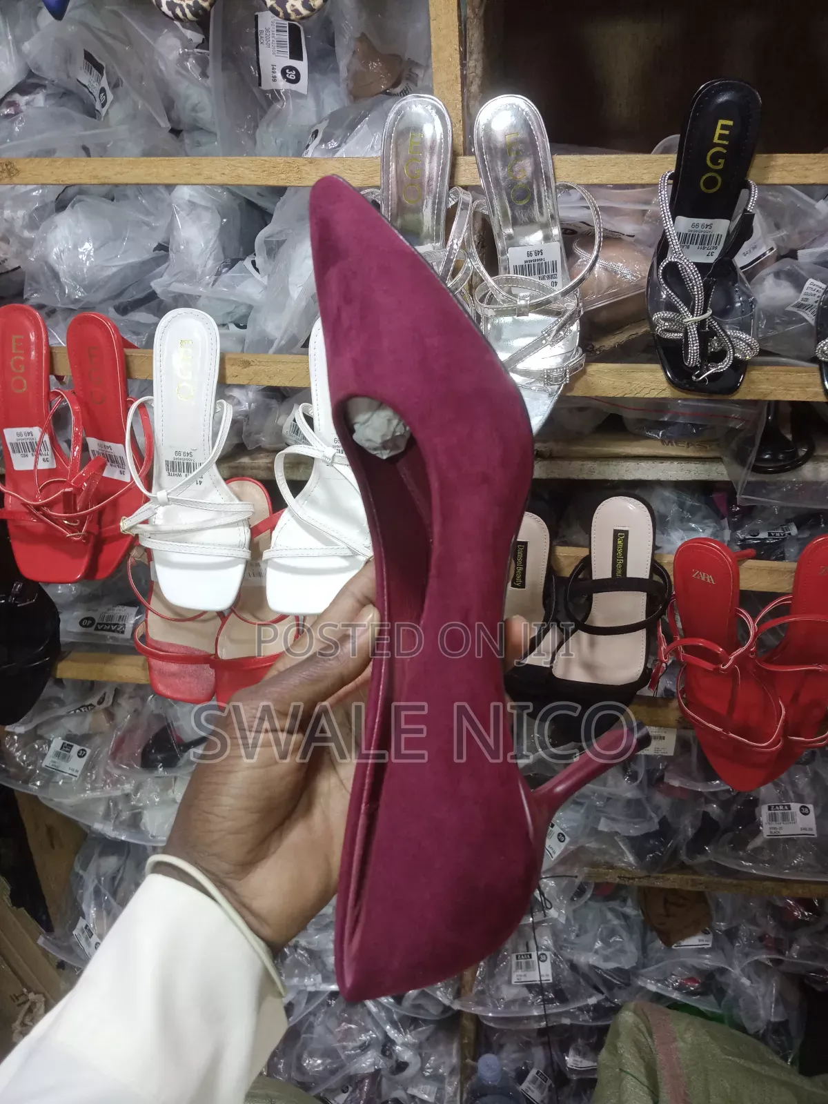 Maroon Matte High Heels Shoes in Central Division - Shoes, Nico Store ...