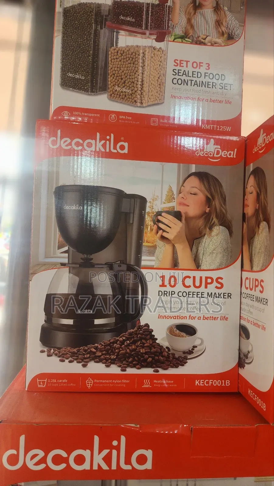 Decakila Drip Coffee Maker With Filter (Kecf001b) | 1.25l | 750w in ...