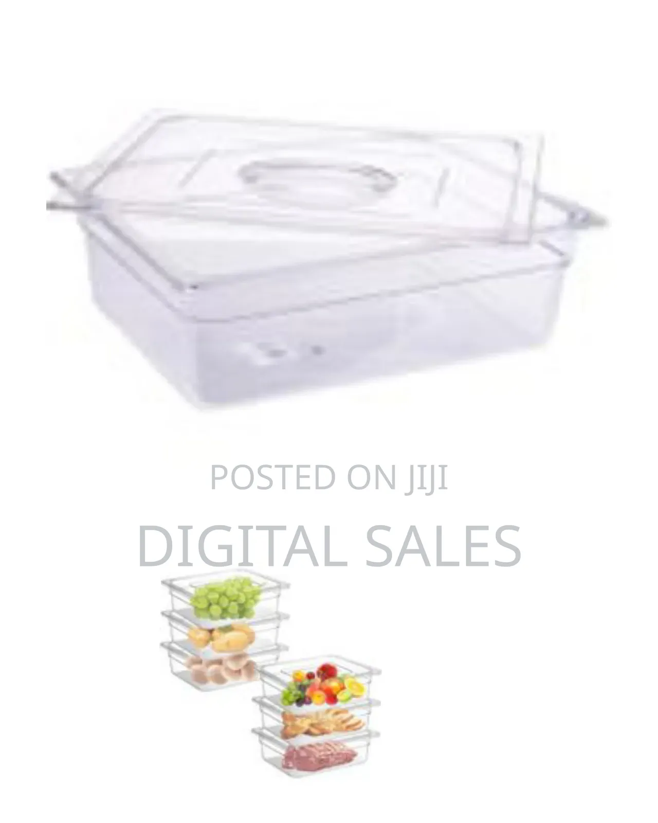 6.0l Commercial Stackable Deep Polycarbonate Gastronorm Food Pan in ...