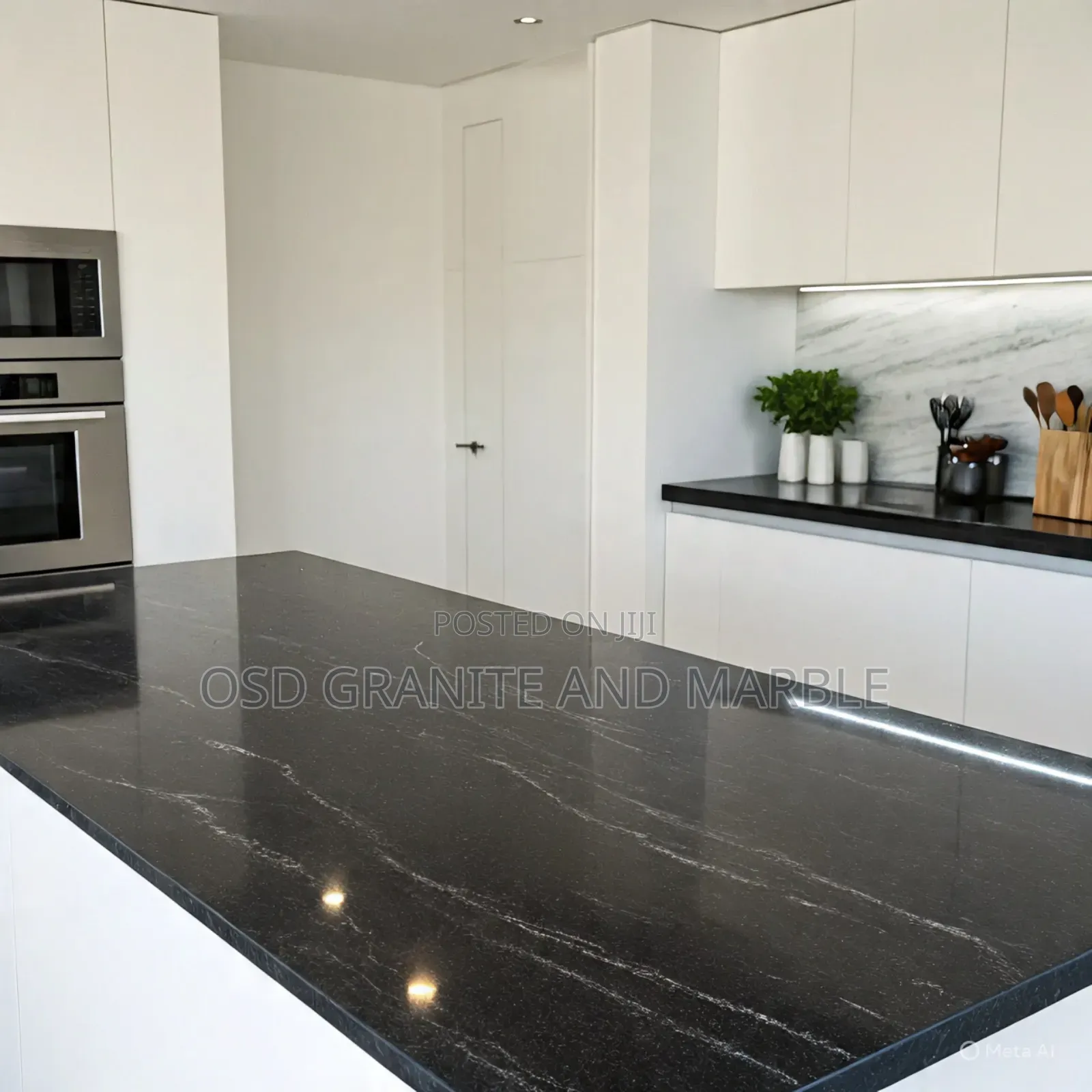 Pure Black Granite – Stylish Kitchen Tops in Central Division ...