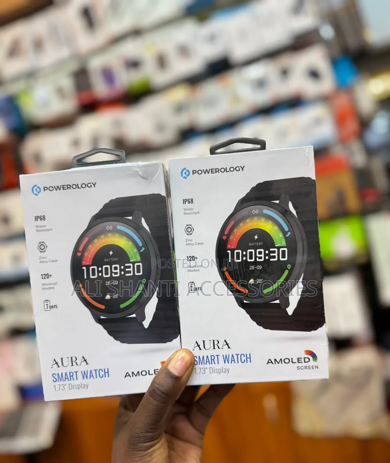 Powerology Aura Smart Watch With 1.73" Amoled Screen, in Central ...