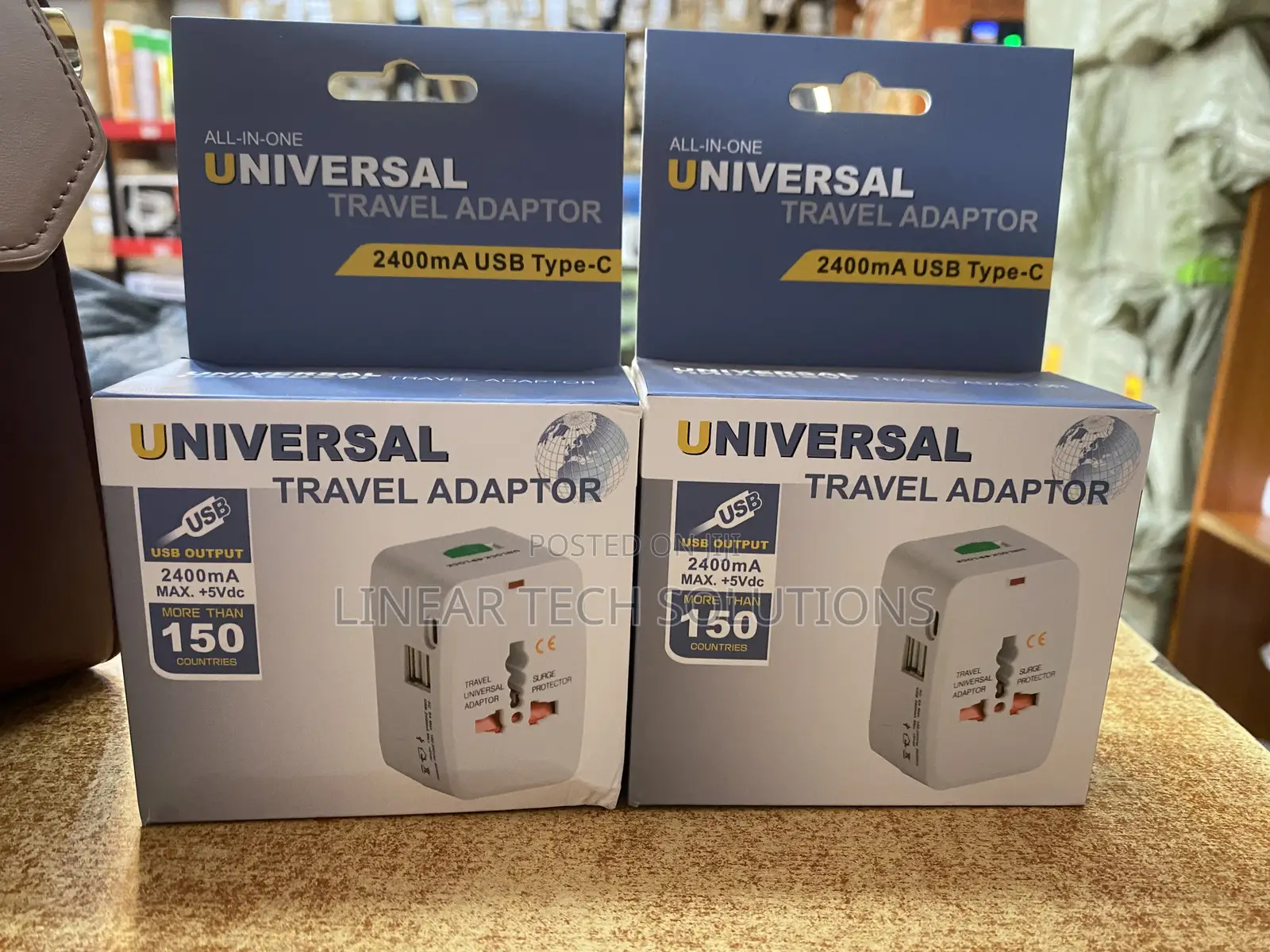 Universal Travel Adapter, 2400ma Adapter With Usb Type-C, All-in-One in ...