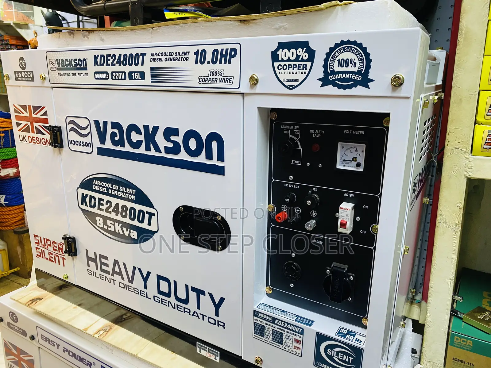 8.5kva Super Silent Generator Vackson Brand Uk Make in Central Division ...