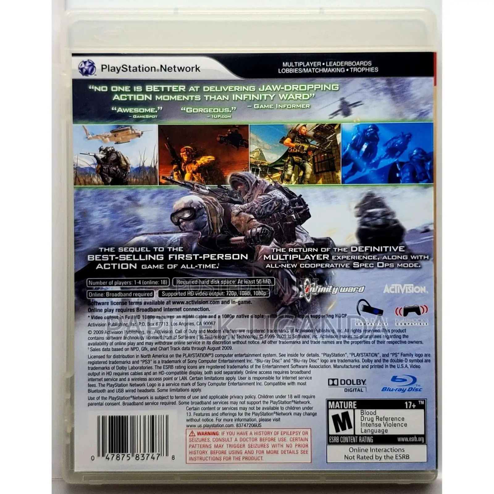 Call of Duty Modern Warfare 2 Ps3 in Central Division - Video Games ...