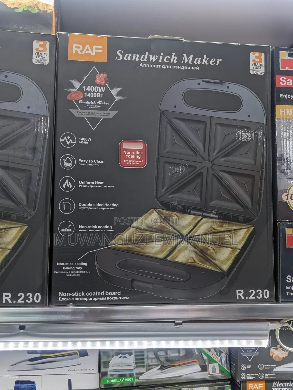Raf Sandwich Maker Model R,230 in Central Division - Kitchen Appliances ...