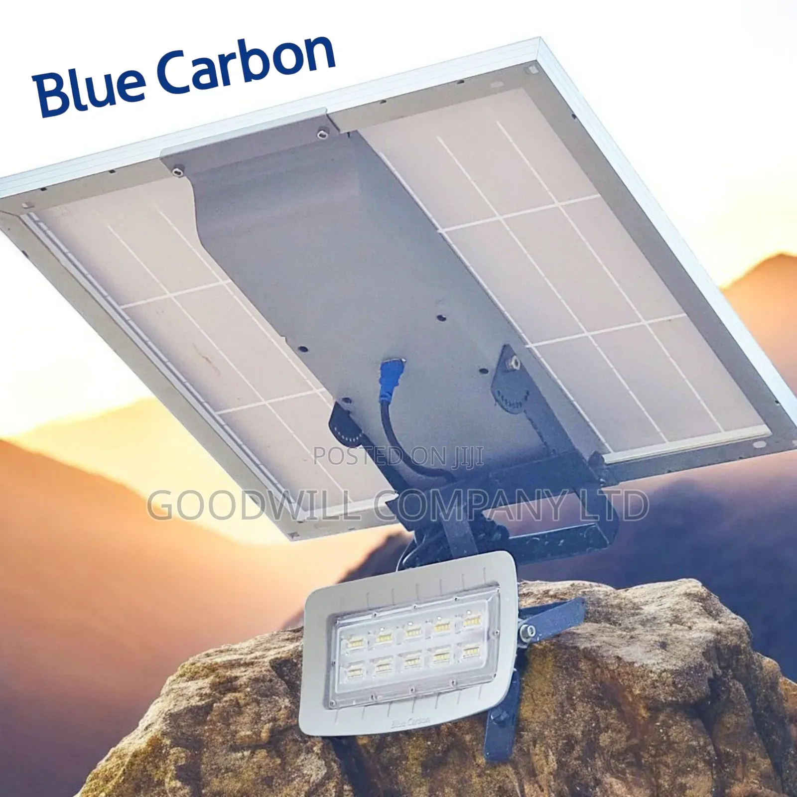 200w Blue Carbon Radar Solar Light Battery Battery on Panel in Central ...