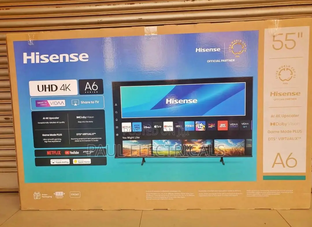 Hisense 55inches A6 in Central Division - TV & DVD Equipment, Paul Electricals | Jiji.ug