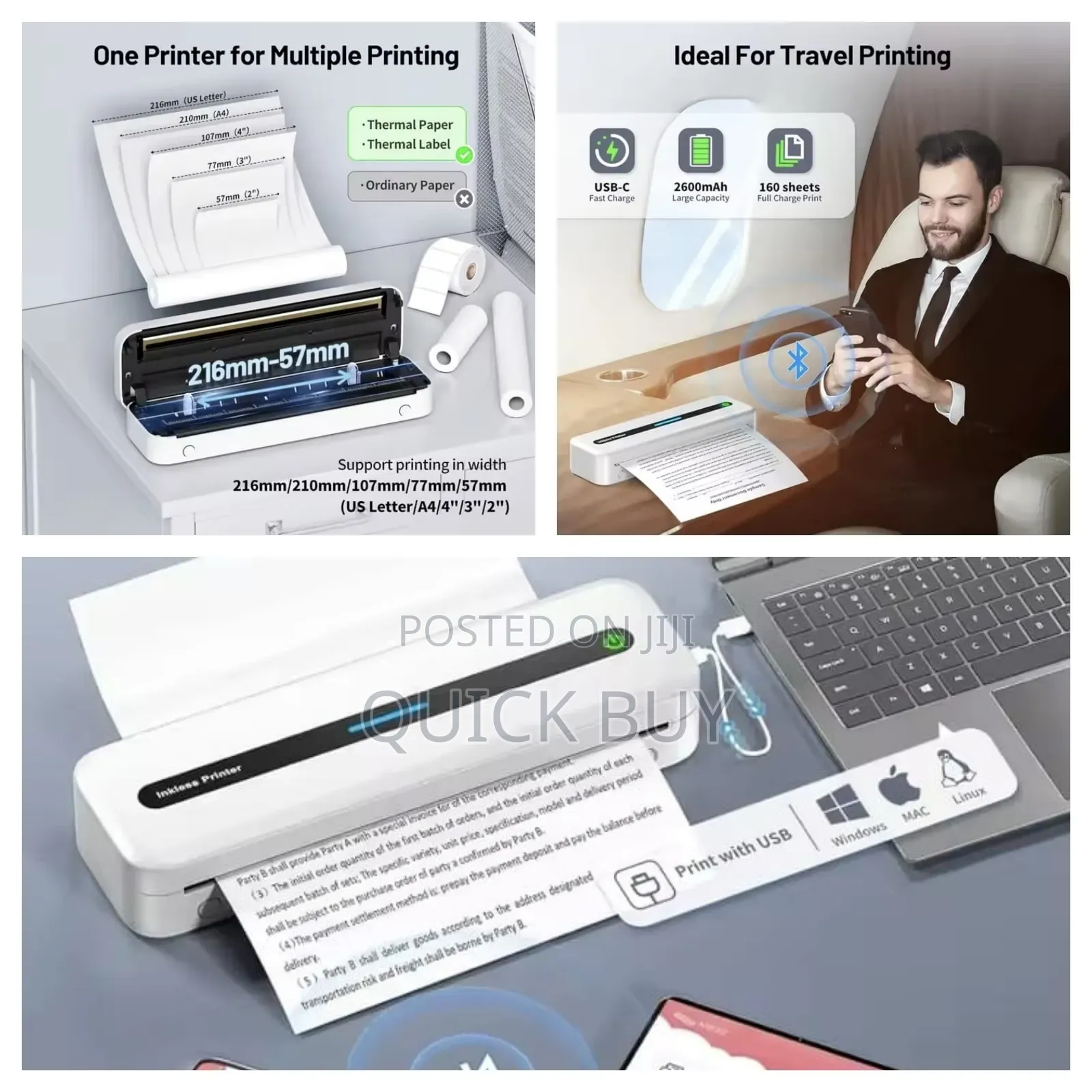 Portable Inkless Thermal Printer. in Central Division - Printers ...
