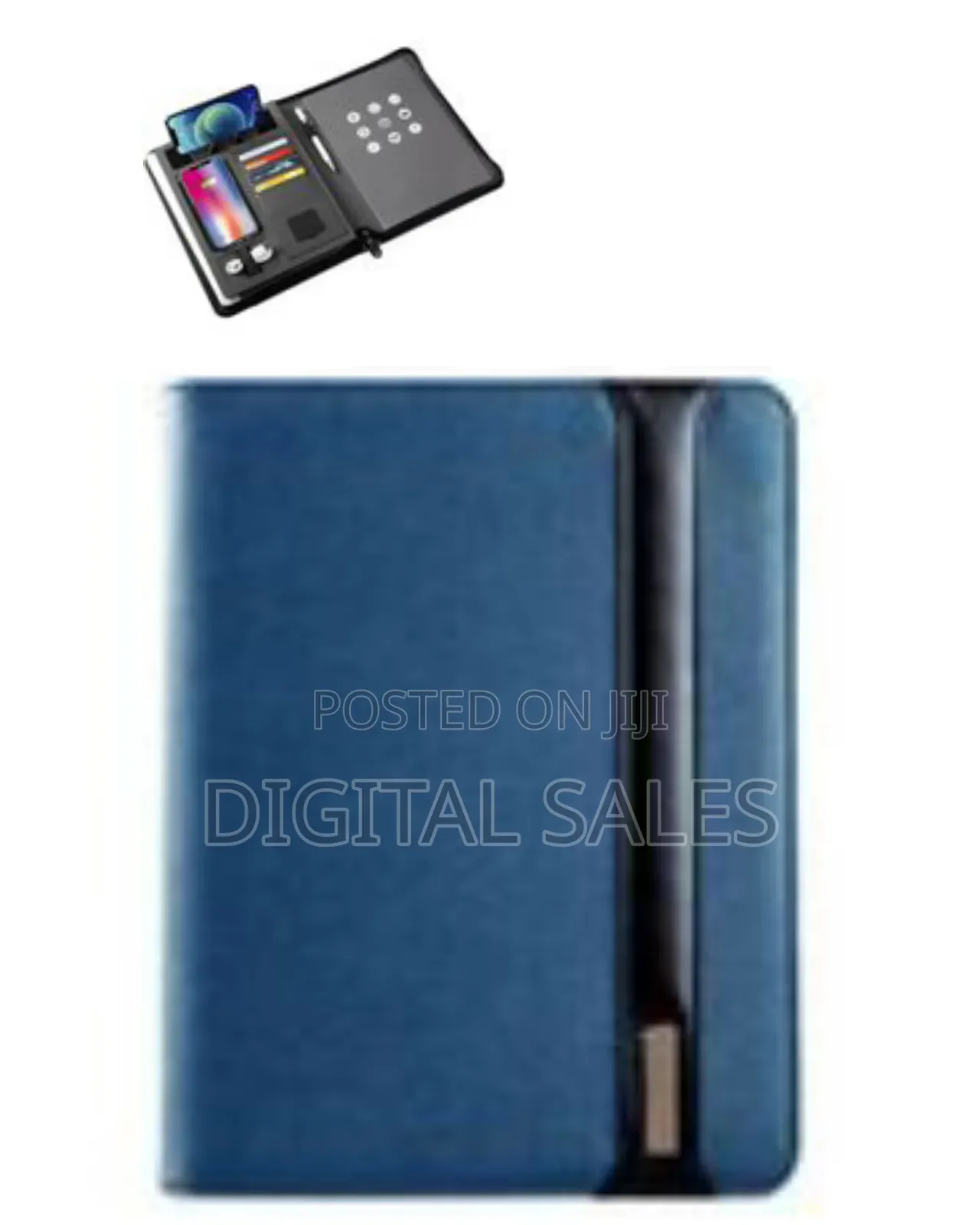 A4 Leather Document Portfolio Folder With Power Bank Gift Box in ...