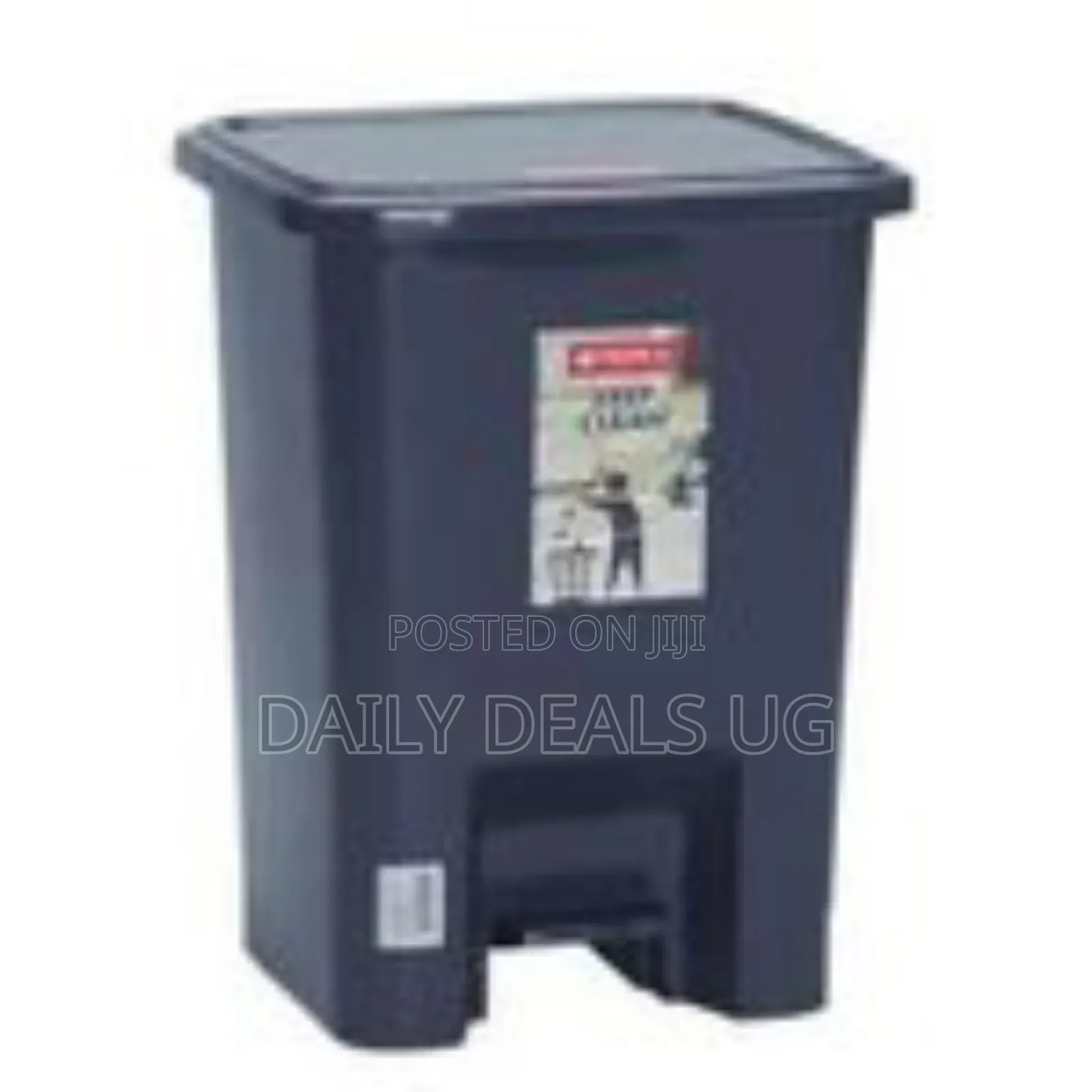 10 Litres Multifunctional Outdoor Square Step on Dustbin Plastic Trash ...