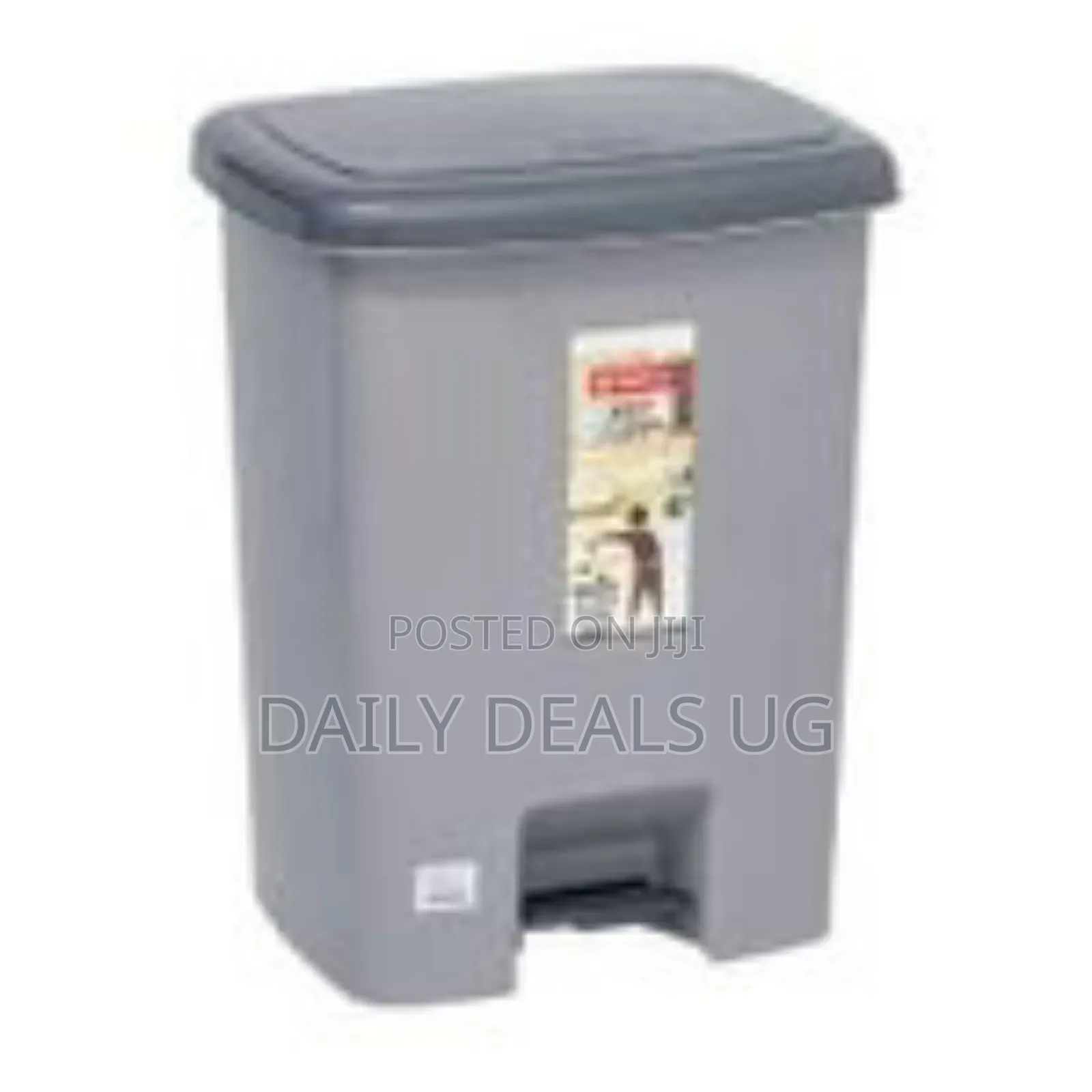10 Litres Multifunctional Outdoor Square Step on Dustbin Plastic Trash ...