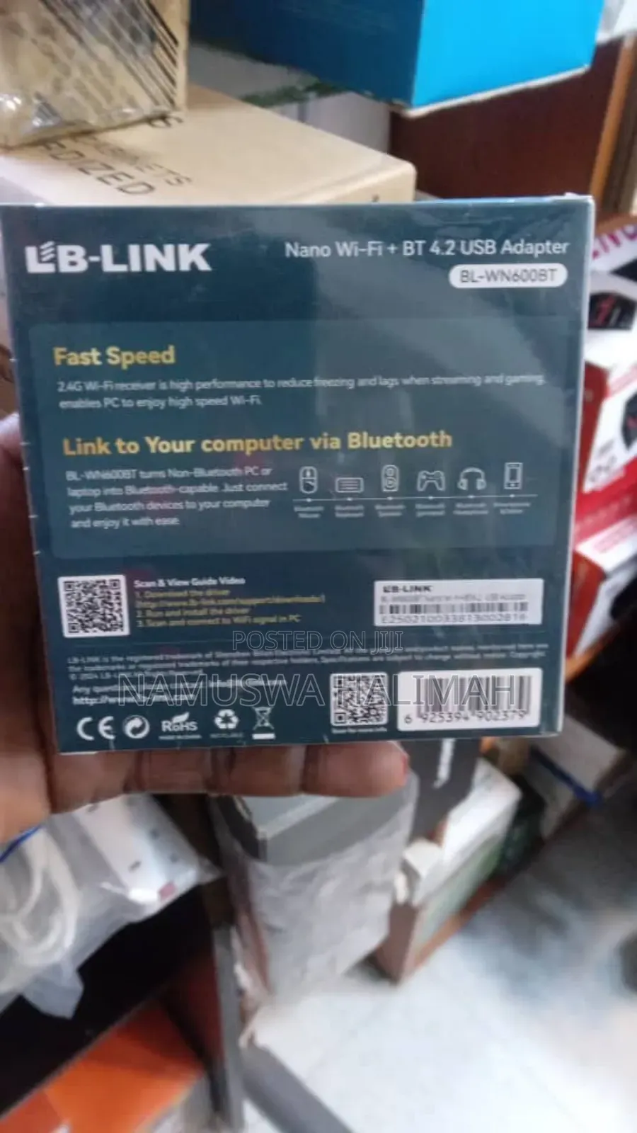Lb-Link Nano Wi-Fi+Bt4.2 Usb Adapter, Model Bl-Wn600bt. in Central ...