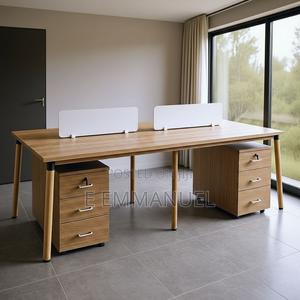 Four Seater Workstation Laminated in Central Division - Furniture, Bold ...