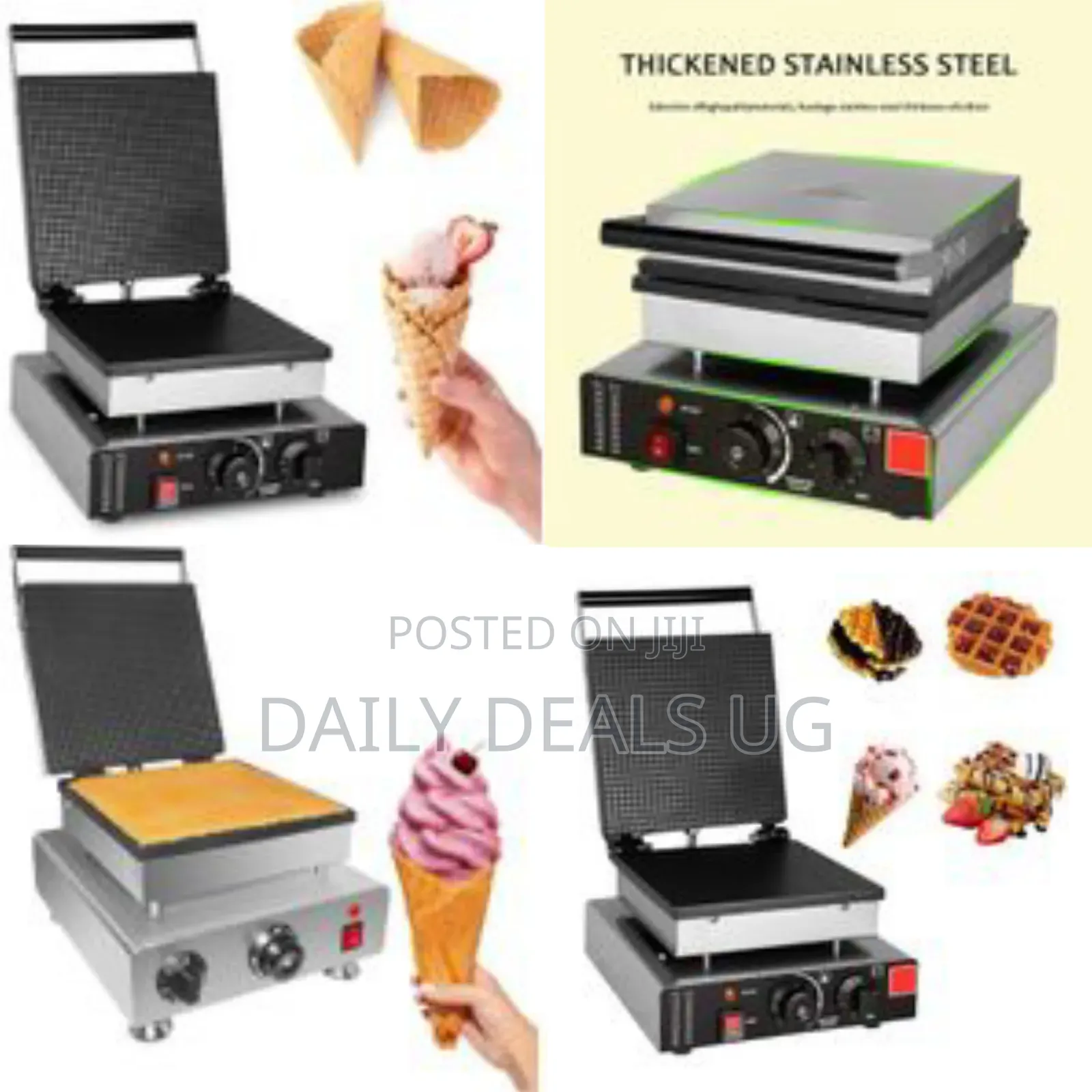 Commercial Nonstick Mold Baking Egg Roll Waffle Cone Maker, 1750w in ...